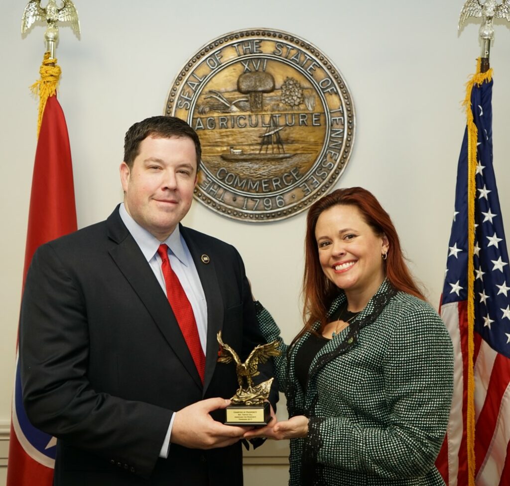 State Rep Timothy Hill Receives Champion Of Prosperity Award