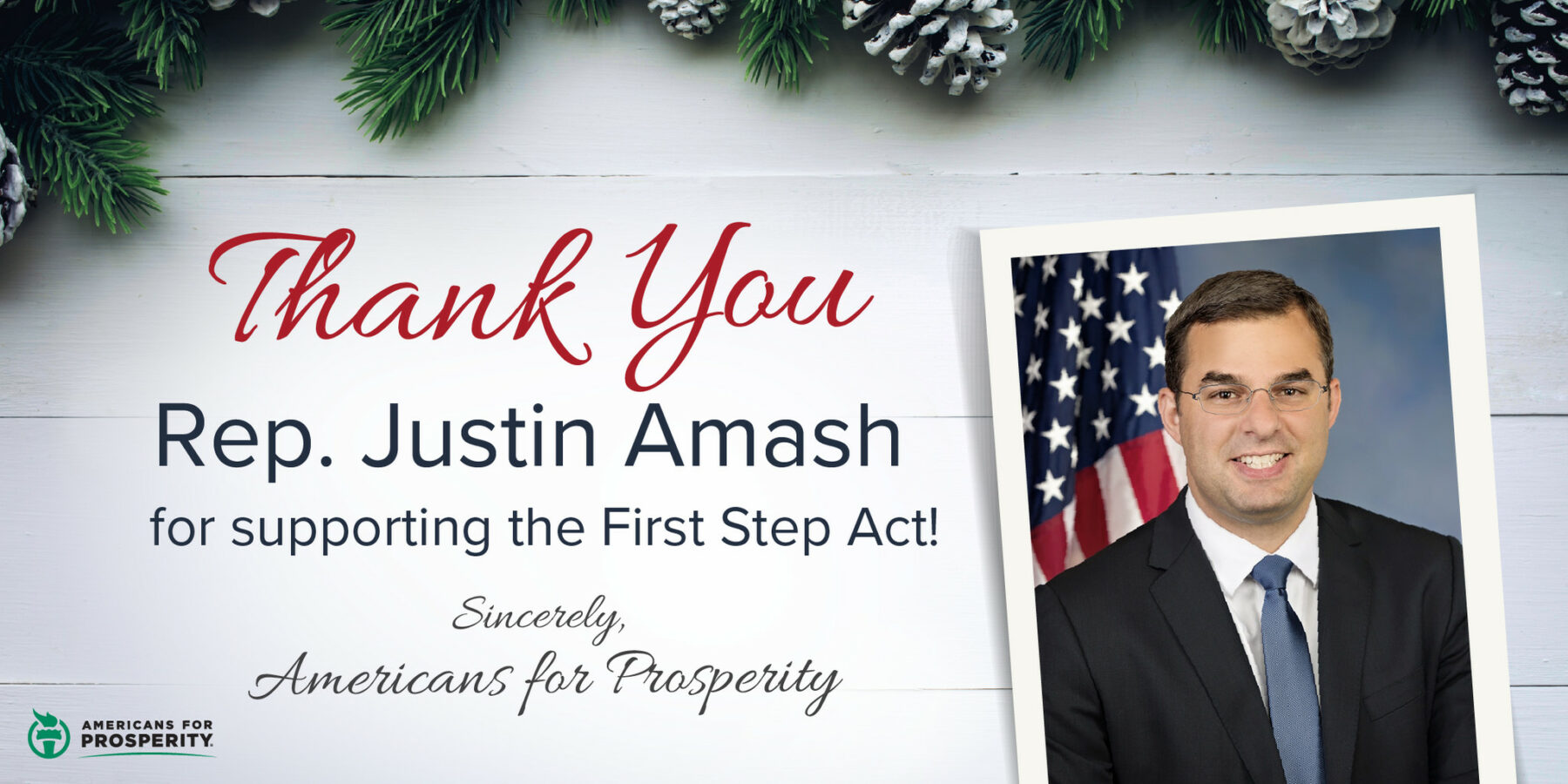 AFP-MI Congratulates Rep. Justin Amash for Supporting FIRST STEP Act ... AFP-MI Congratulates Rep. Justin Amash for Supporting FIRST STEP Act ...