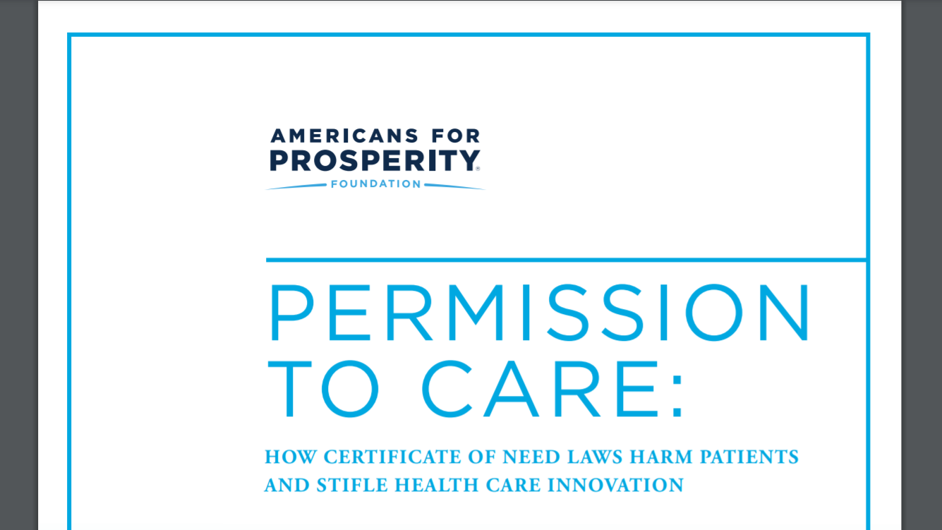 New report reveals true cost of certificate of need laws to patients ...