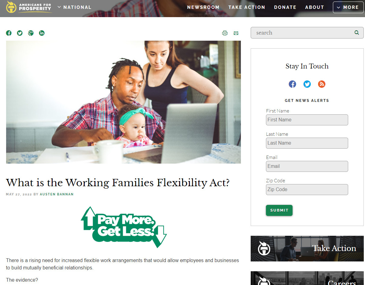 How lawmakers can promote worker freedom and flexibility - Americans ...